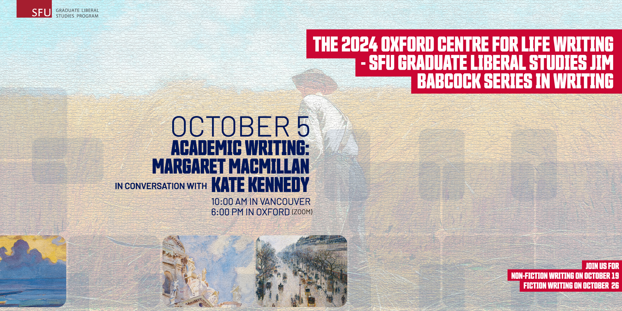 Academic Writing: Margaret MacMillan | The Oxford Centre for Life-Writing